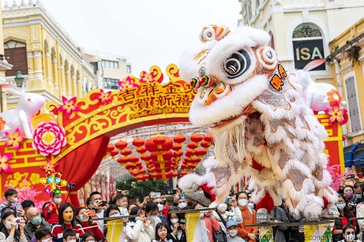 음력설의 마카오는 축제의 장