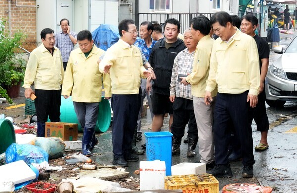 함평군, 집중호우 피해 총력 대응…신속 복구 나서