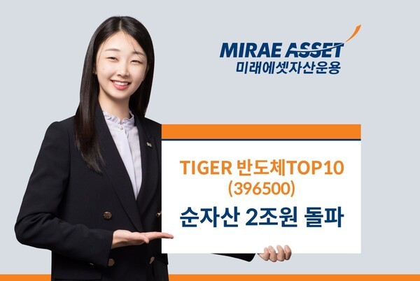 미래에셋운용, 'TIGER 반도체TOP10 ETF' 순자산 2조 1686억 돌파